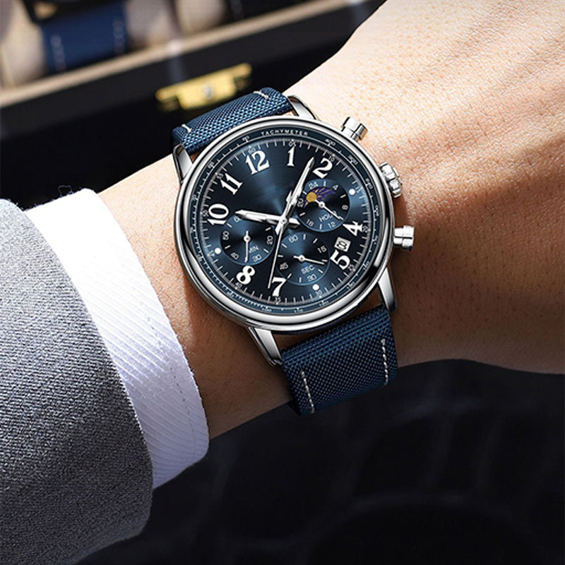 Heren Fashion Waterdichte lichtgevende Quartz horloge – chancenu